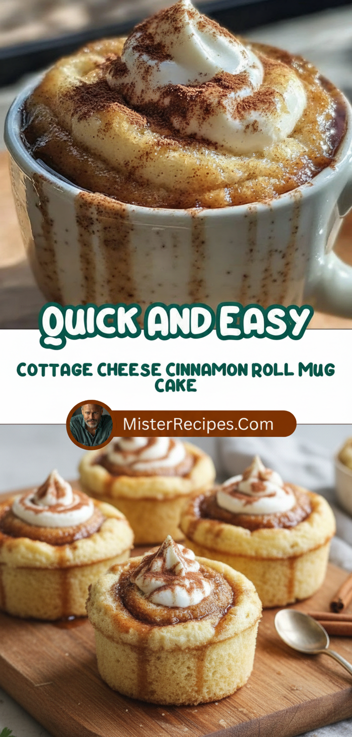 Cottage Cheese Cinnamon Roll Mug Cake: Quick & Delicious! - Mr. Recipes